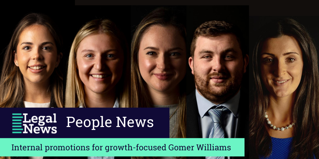 Internal promotions for growth-focused Gomer Williams - Legal News