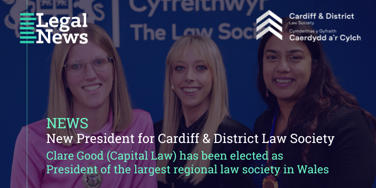 New President for Cardiff & District Law Society - Legal News