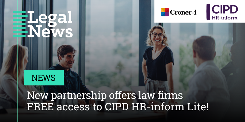 New partnership offers law firms FREE access to CIPD HR-inform Lite ...