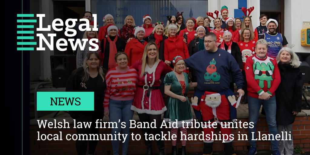 Welsh law firm's Band Aid tribute unites community to tackle financial ...
