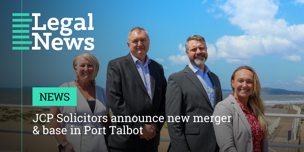 JCP Solicitors announce new merger & base in Port Talbot - Legal News