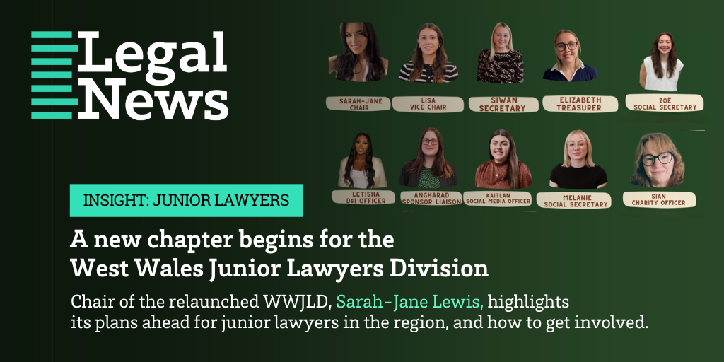 A new chapter begins for the West Wales Junior Lawyers Division - Legal ...