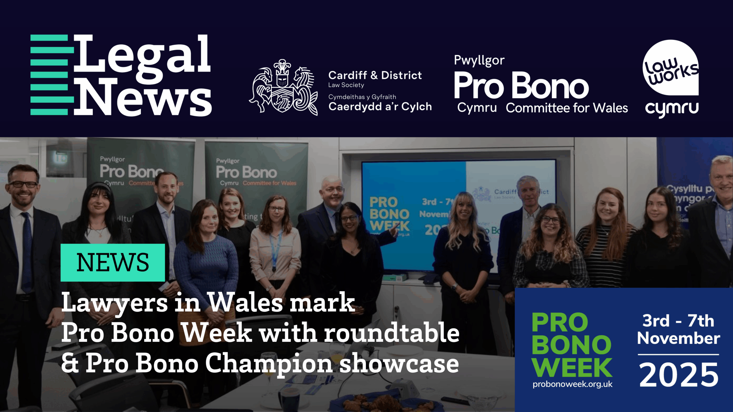 Lawyers in south Wales mark Pro Bono Week UK 2025 with sector-wide ...