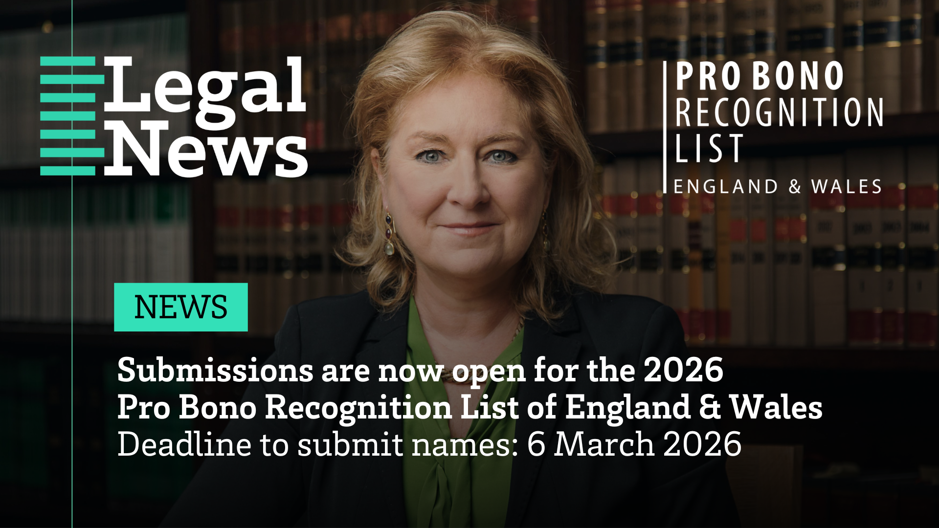 Submissions are now open for the 2026 Pro Bono Recognition List of ...